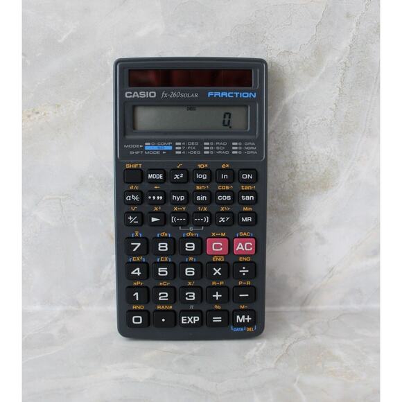 Casio | Office | Casio Fx26 Solar Fraction Scientific Calculator Black ...